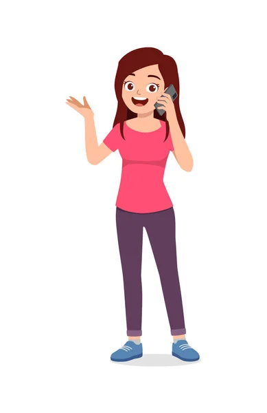 Young Woman Feel Angry Scream Phone Stock Vector Image by ...