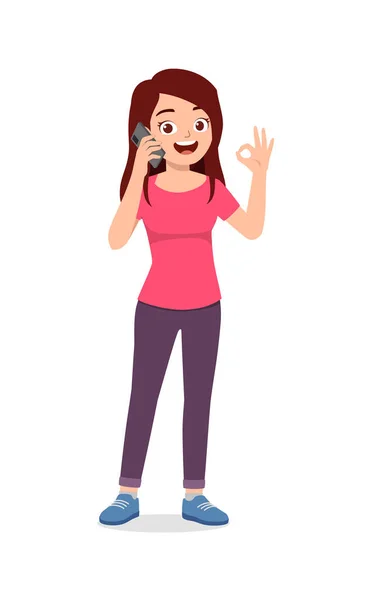 Young Woman Feel Angry Scream Phone Stock Vector Image by ...