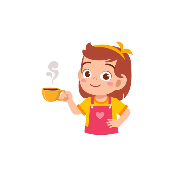 Little Girl Holding Fresh Sea Salt Stock Illustration by ...