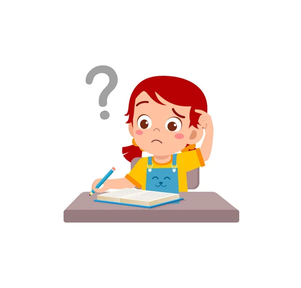 Little Kid Get Bad Grade Feel Sad Stock Vector by ©colorfuelstudio ...