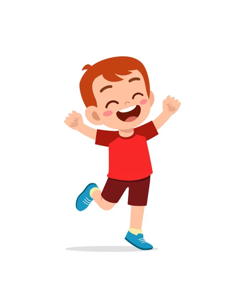 Happy cute kid boy carry correct sign Stock Vector by ©colorfuelstudio ...