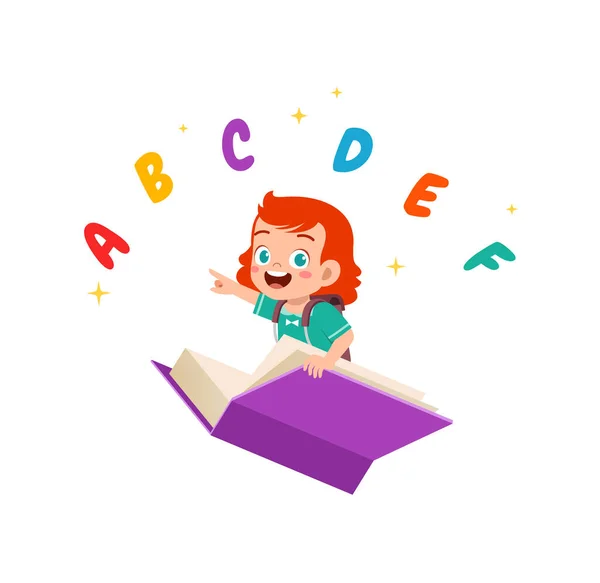 Anak Kecil Naik Pensil Dan Terbang Vektor Stok oleh ©colorfuelstudio ...