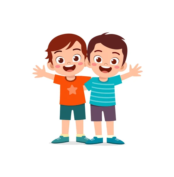 Little Kid Hand Shake Friend Stock Vector by ©colorfuelstudio 564935334