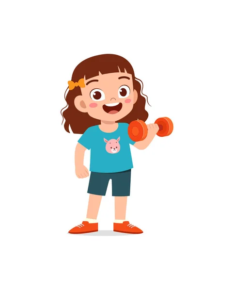 Happy Cute Little Kid Boy Girl Yoga Pose Stock Vector by ...