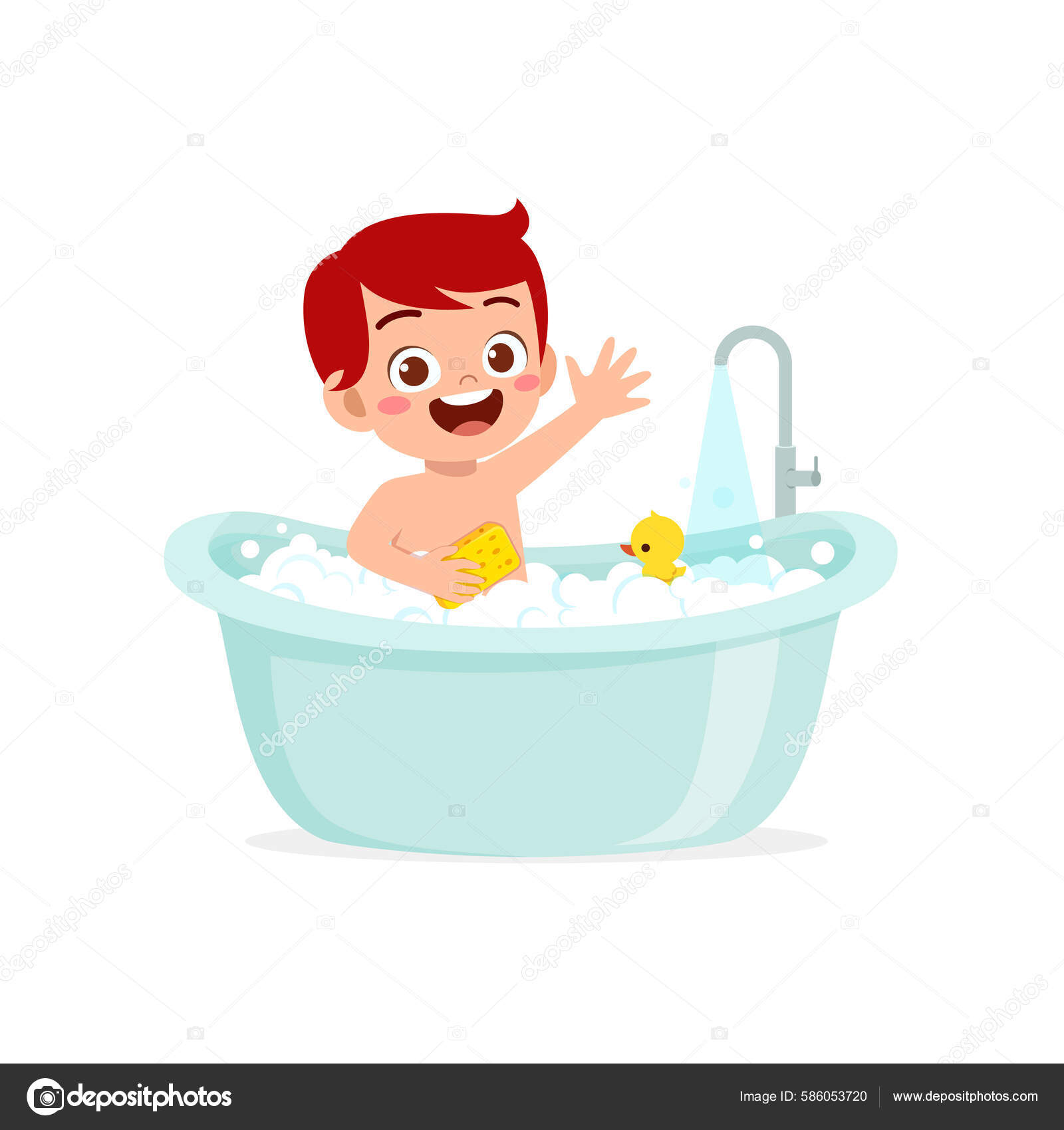 Kid Bath Clipart Kids Bath Vectors Download Free High Quality