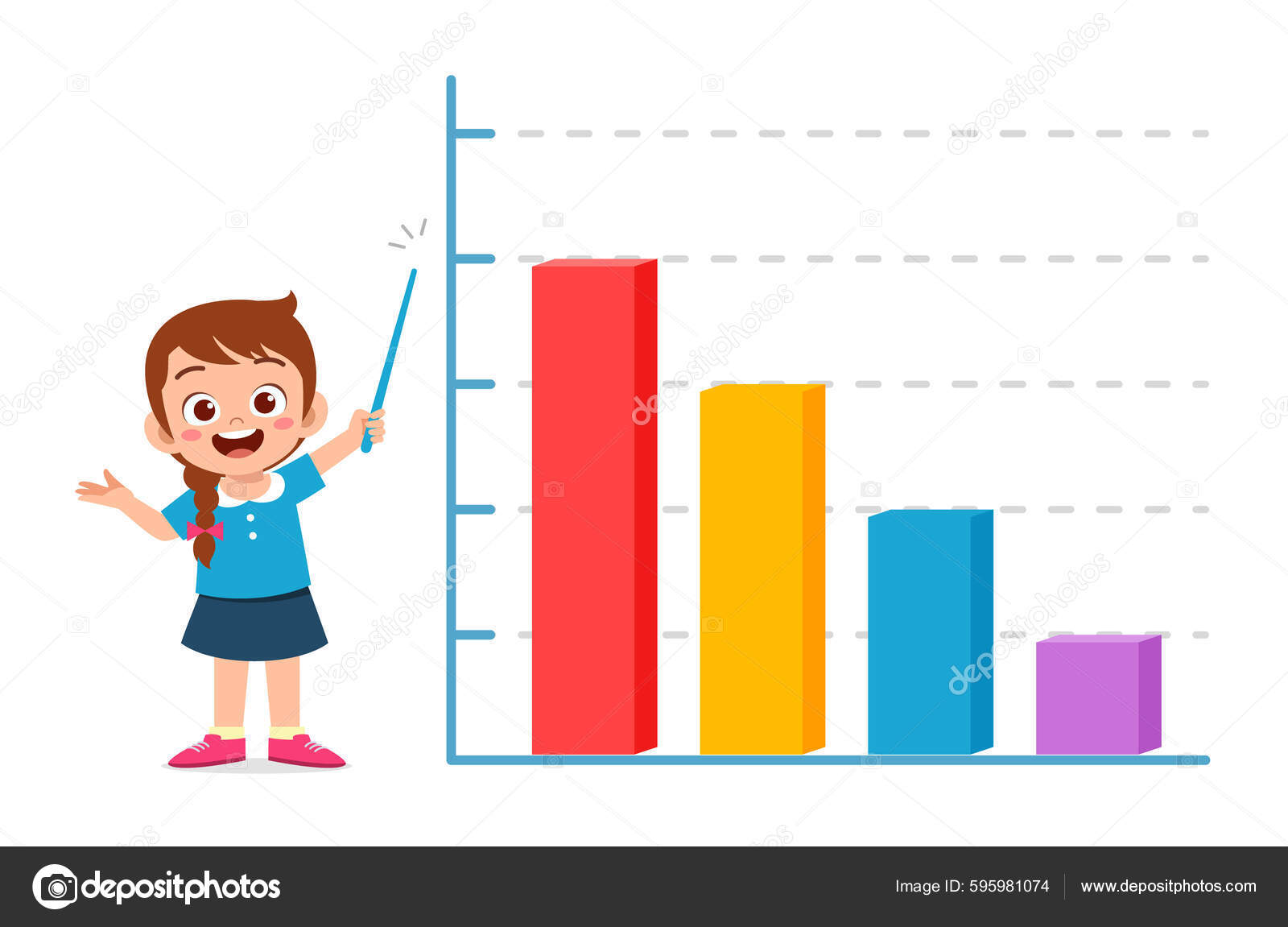 Infographic Kid Monitoring Data School Stock Vector Image by ...