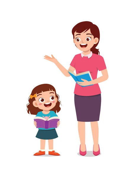 Teacher telling story Vector Images | Depositphotos