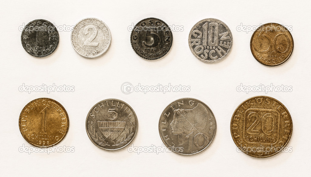 Alte Österreichische Münzen 1 2 5 10 50 Groschen und 1 5 10 20 ...