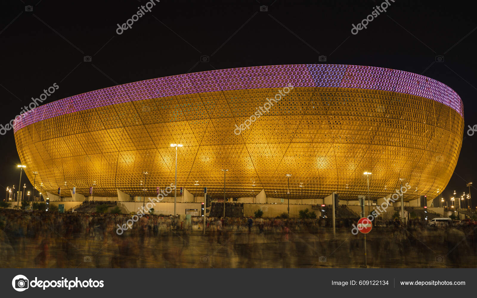Doha Qatar September 2022 Lusail Iconic Stadium Lusail Stadium Football ...