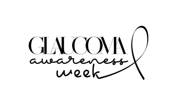 Glaucoma Awareness Week Vector Template Design Banner Card Poster ...