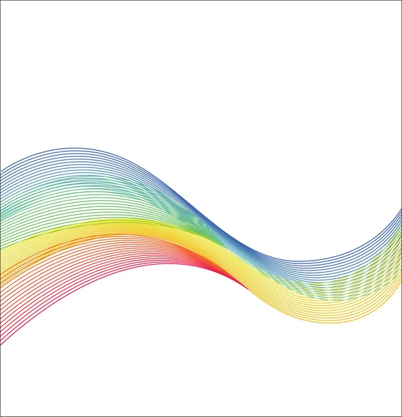 Abstract transparent wave background in rainbow light spectrum. Smoke ...