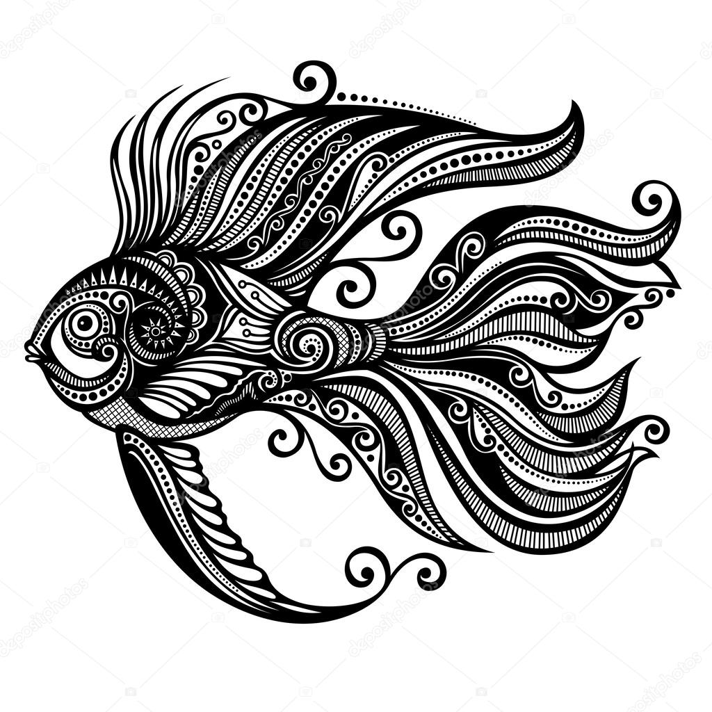 Abstract Fish Vector
