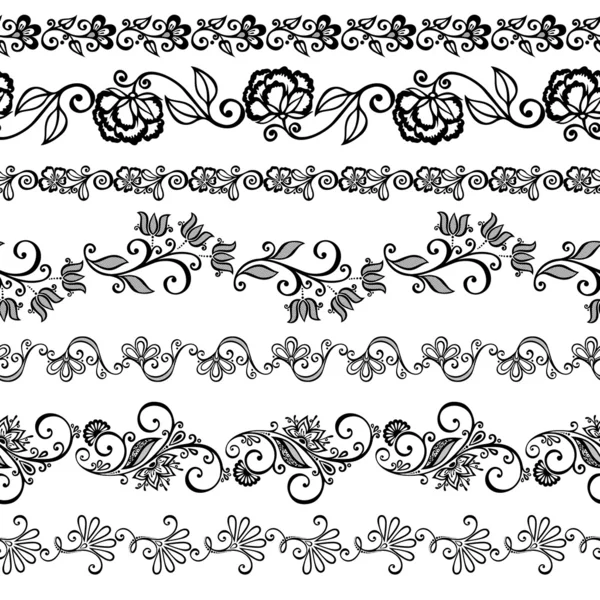 Floral corners and borders — Stock Vector © mtmmarek #13628862