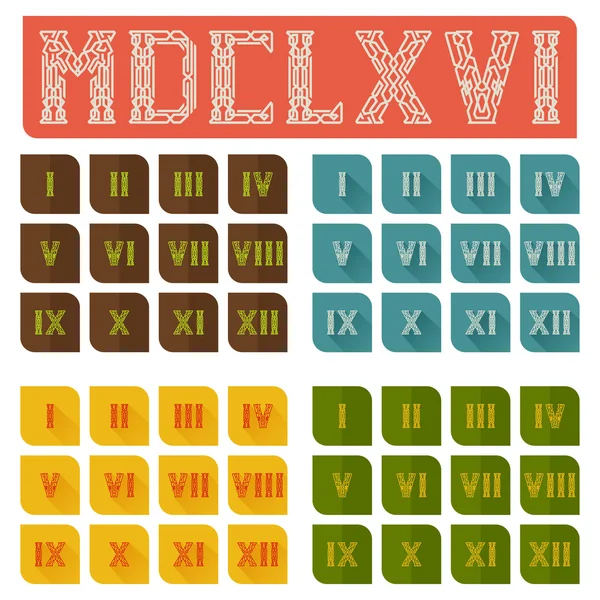 Roman numerals Vector Art Stock Images | Depositphotos