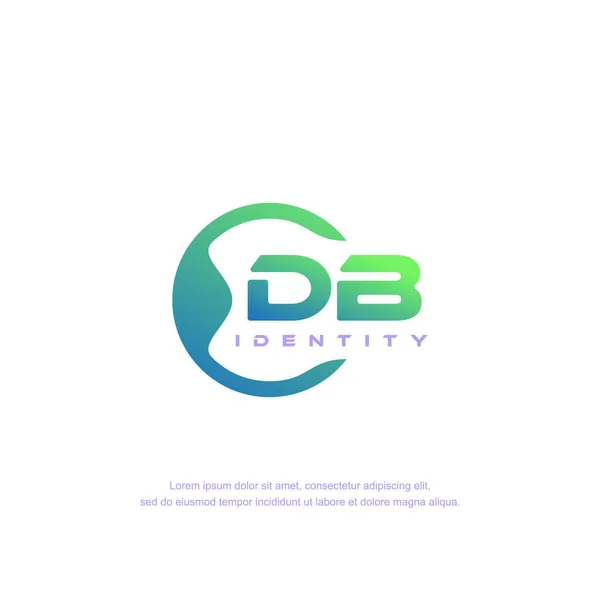 D b letra logo imágenes de stock de arte vectorial | Depositphotos