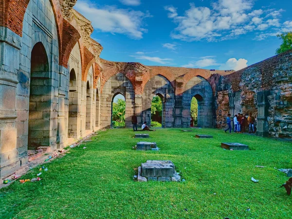 Malda West Bengal India 2023 Side View Wall Historic Mosque — Stock ...