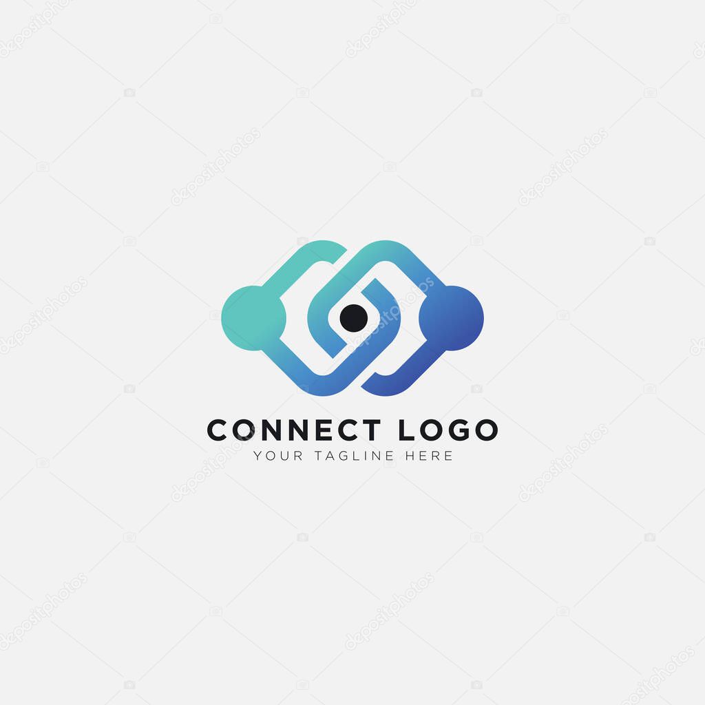 conexión logotipo humano vector de asociación 2024