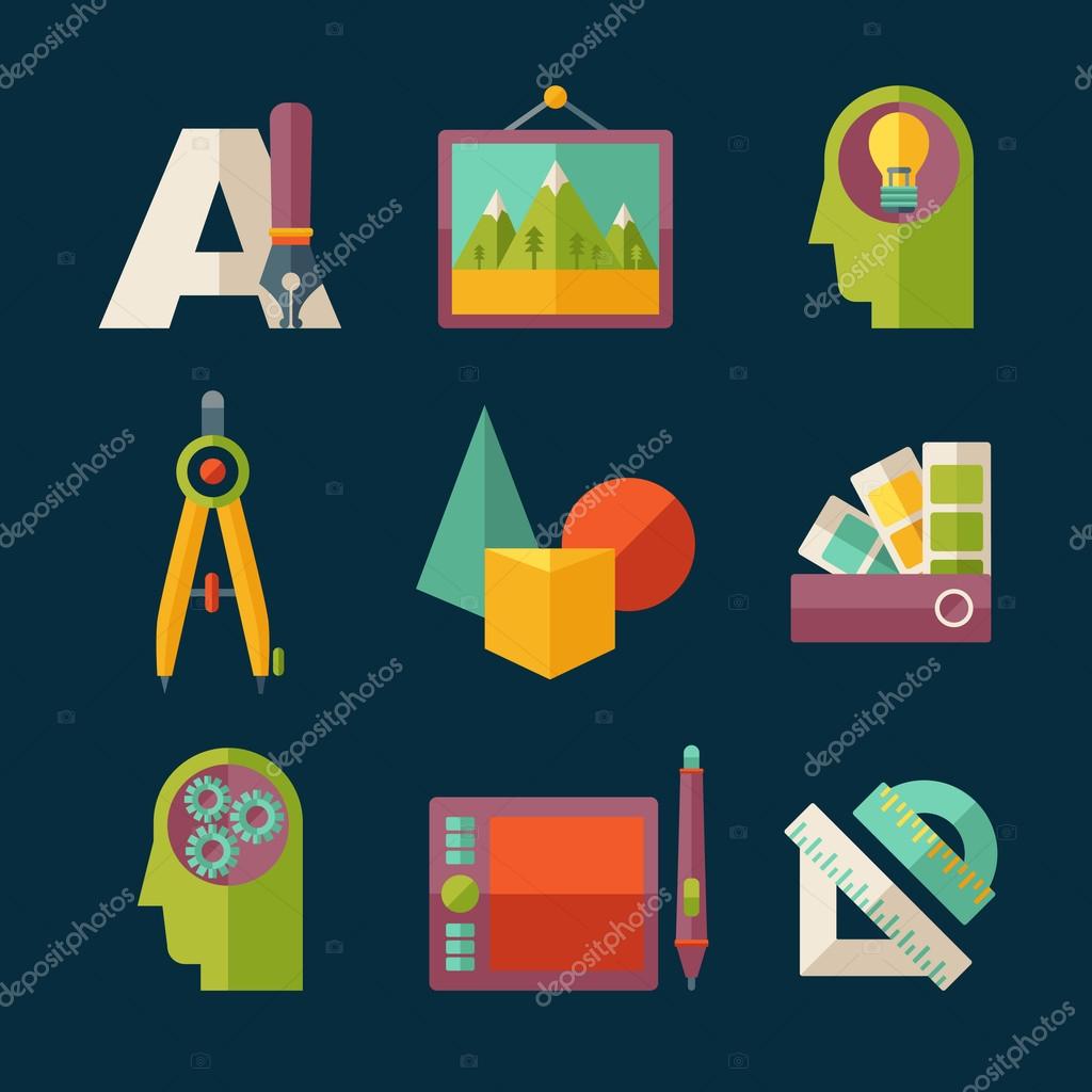 Art icon set Stock Vector Image by ©akademik33 #47350805