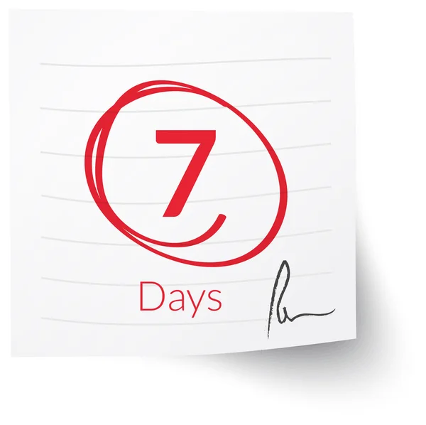 Deadline Note 90 Days Stock Vector by ©designpraxis 36389697