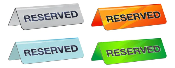 Reserved sign Vector Art Stock Images | Depositphotos