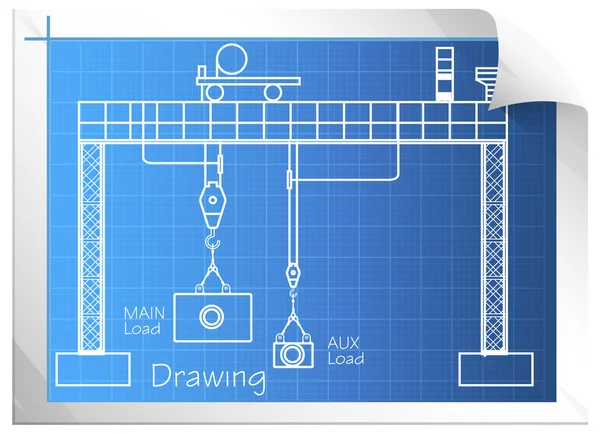 Tekniska ritningen blad — stockvektor av ©designpraxis 44939203
