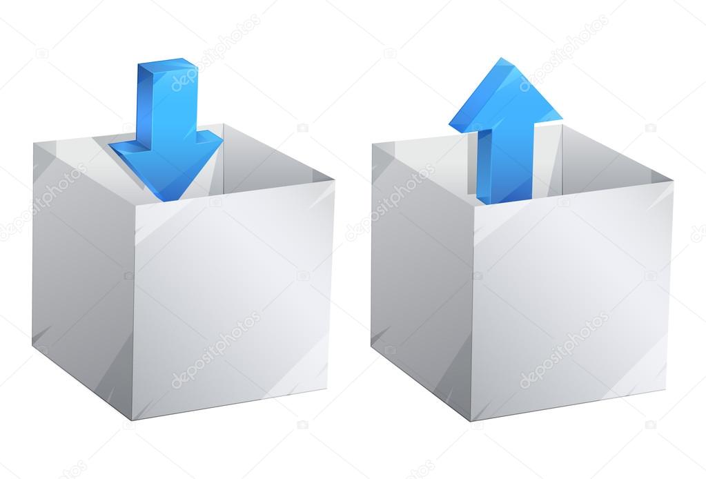 Box with arrows Stock Vector by ©designpraxis 37024523