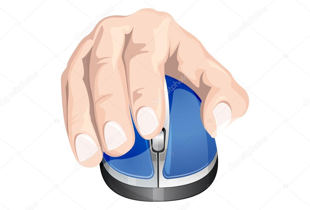 Hand holding a mouse Stock Vector Image by ©designpraxis #37161531