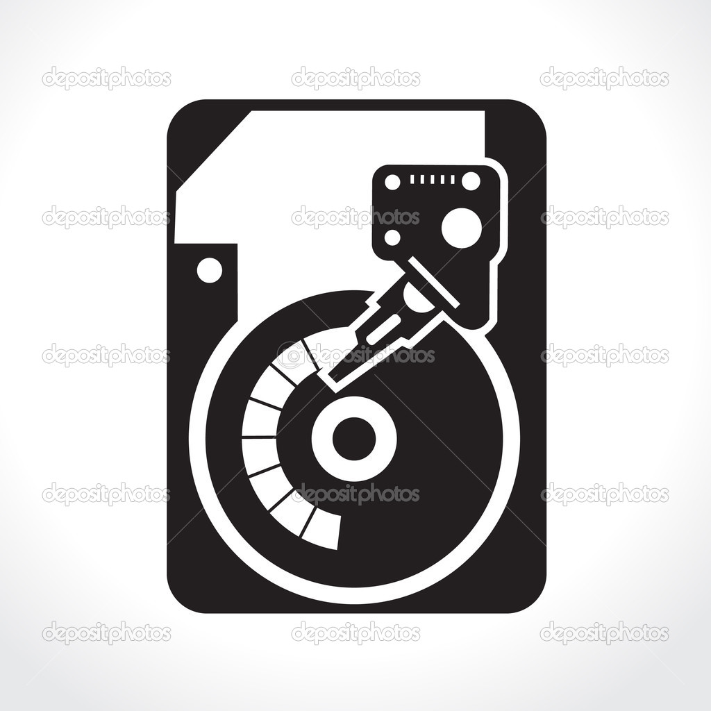 Hard-disk Icon — Stock Vector © designpraxis #48109827