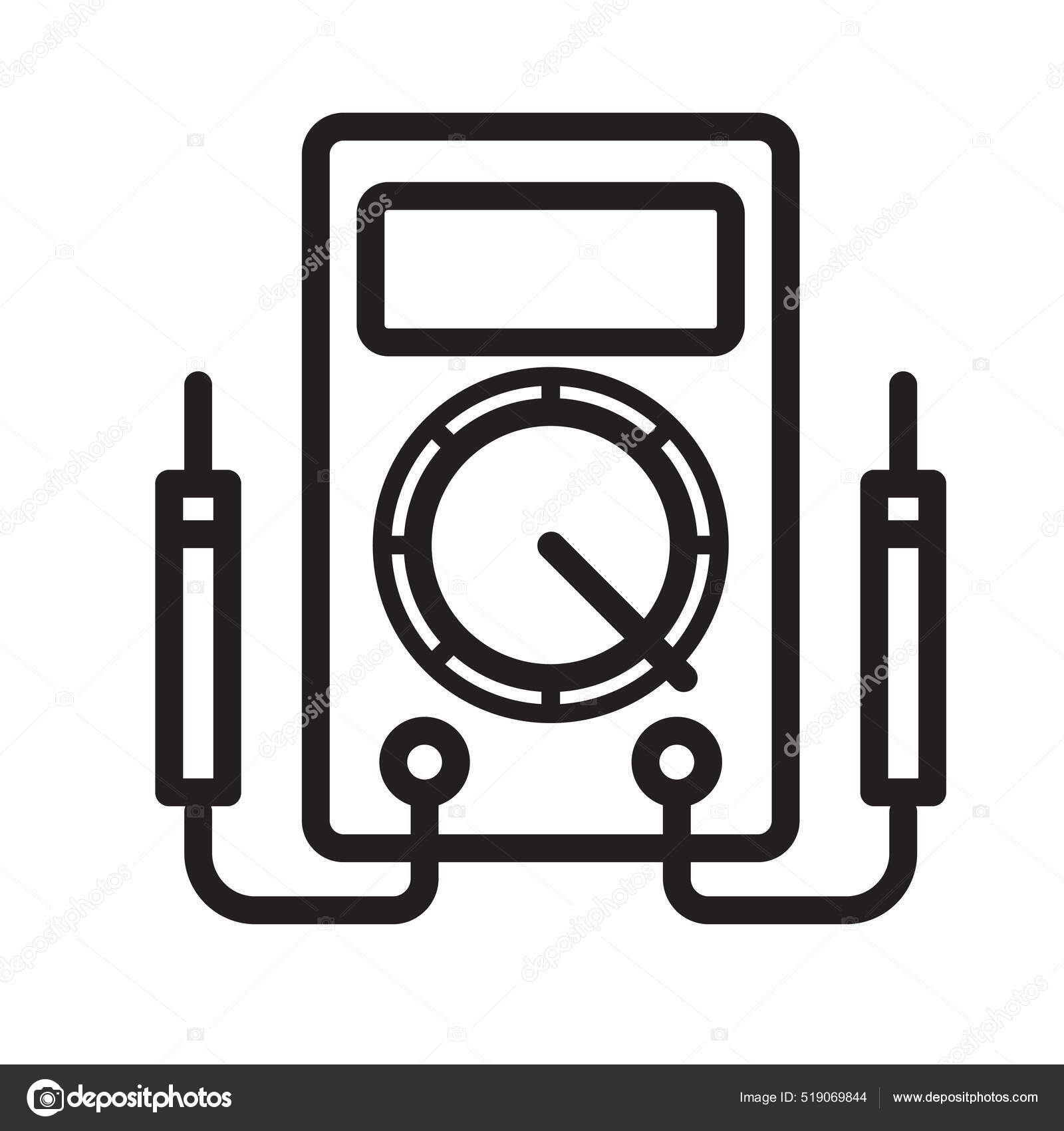 Download - Digital Multimeter Instrument Icon as EPS 10 File — Illustration