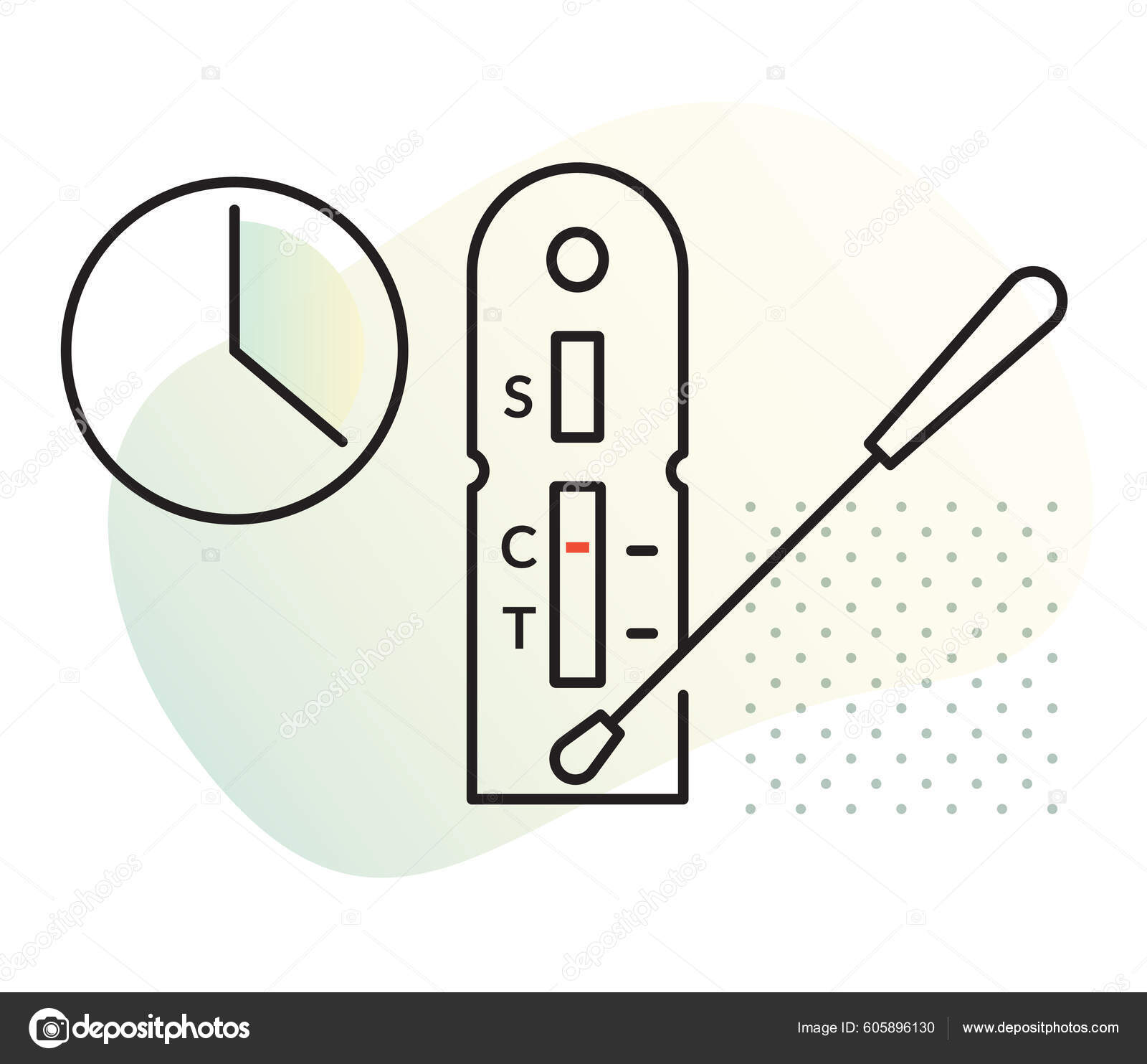 Covid Regular Rapid Lateral Flow Test Kits Illustration Eps File Stock ...