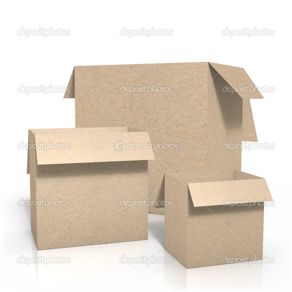 Three cardboard boxes Stock Photo by ©Pedro_II 33951853