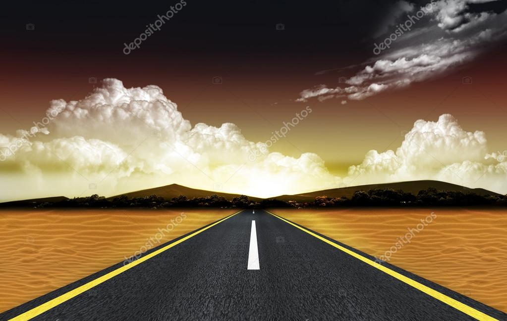 Street and Road Map, Vue de nuit magnifique arrière-plan — Photo de ...