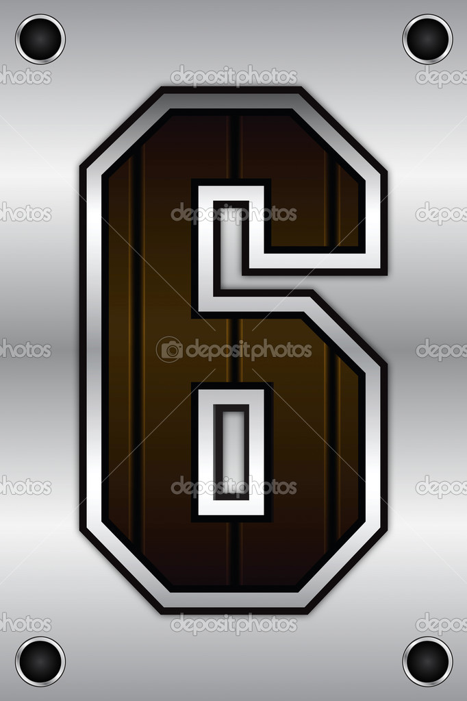 Metallic Font and Numbers — Stock Photo © sazori #50963875
