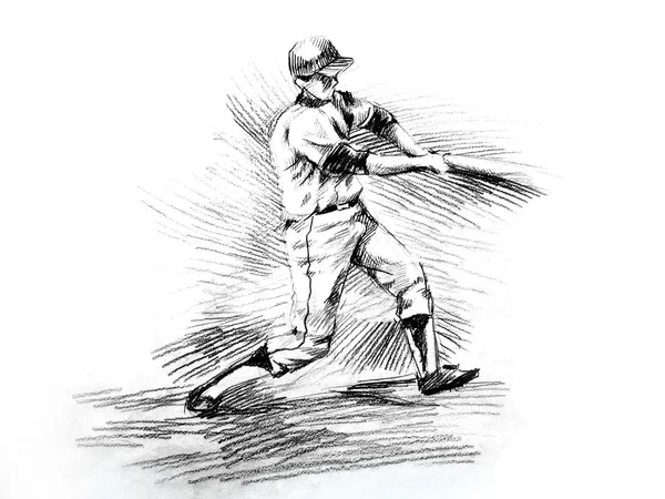 Baseball player drawing Stock Photos, Royalty Free Baseball player ...