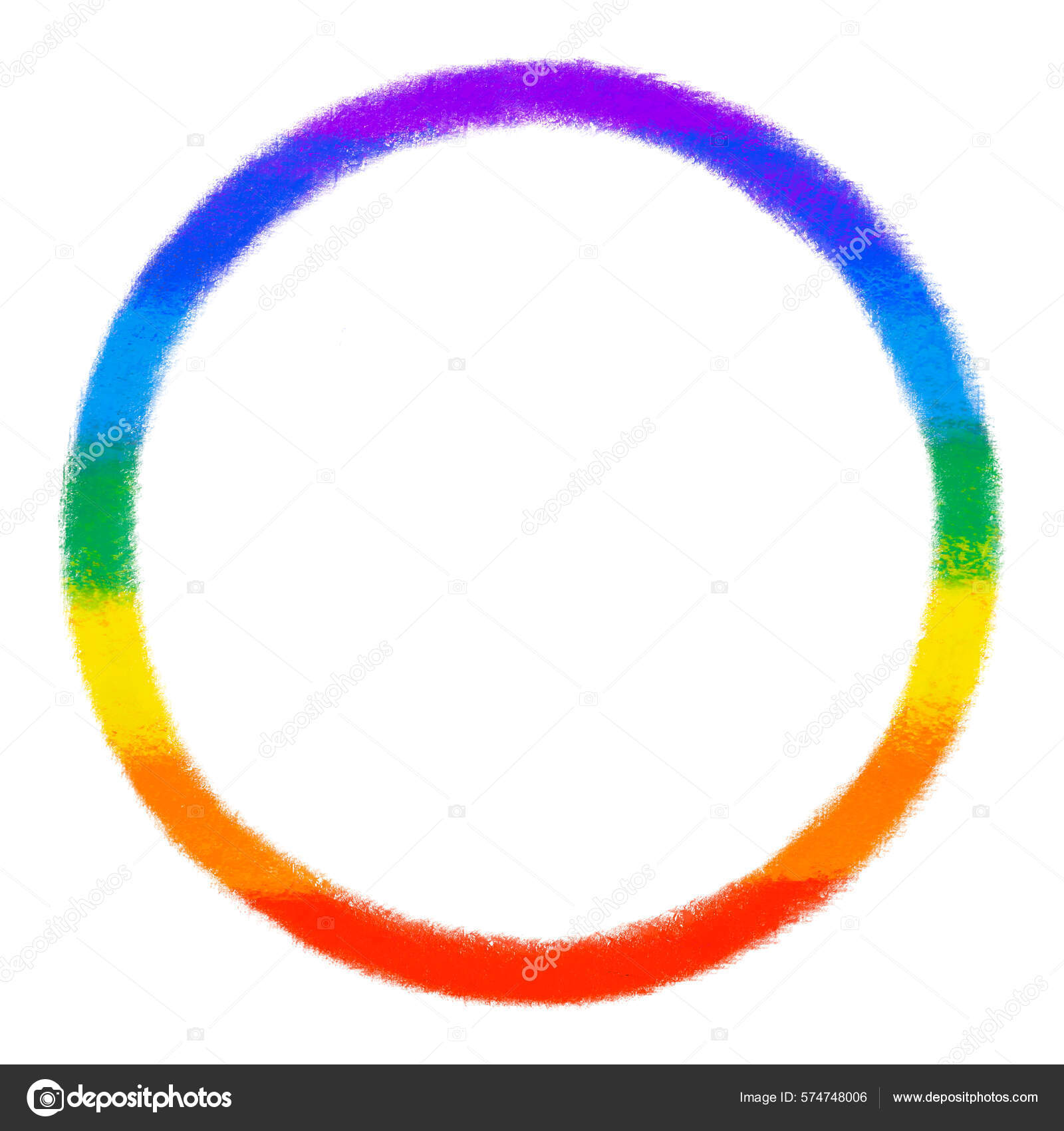 Ring Circle Line Pride Rainbow Symbol Lgbtq Equality Rights Hand ...