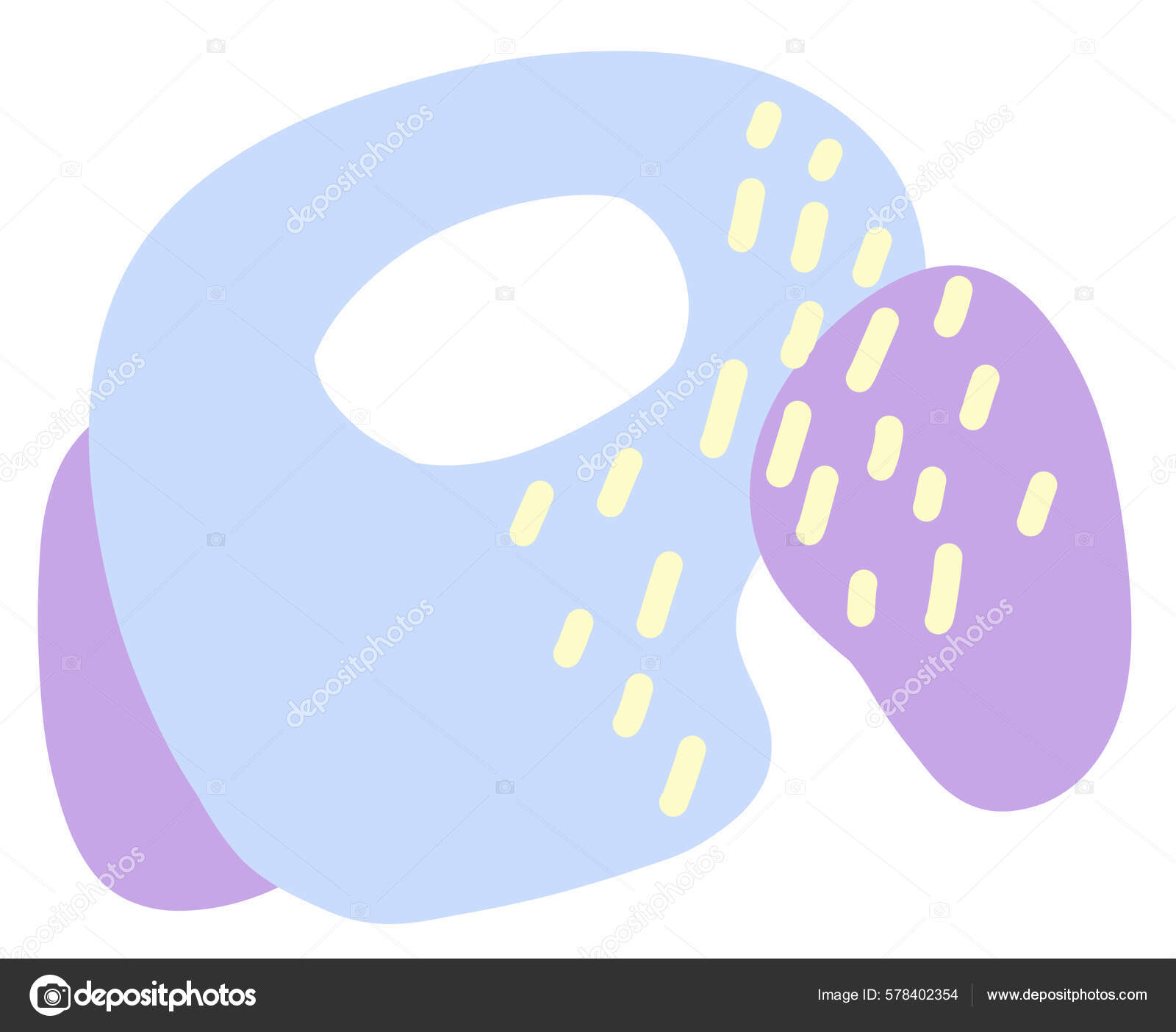 Soft Organic Shape Blob Pastel Form Elements Decoration Illustration ...