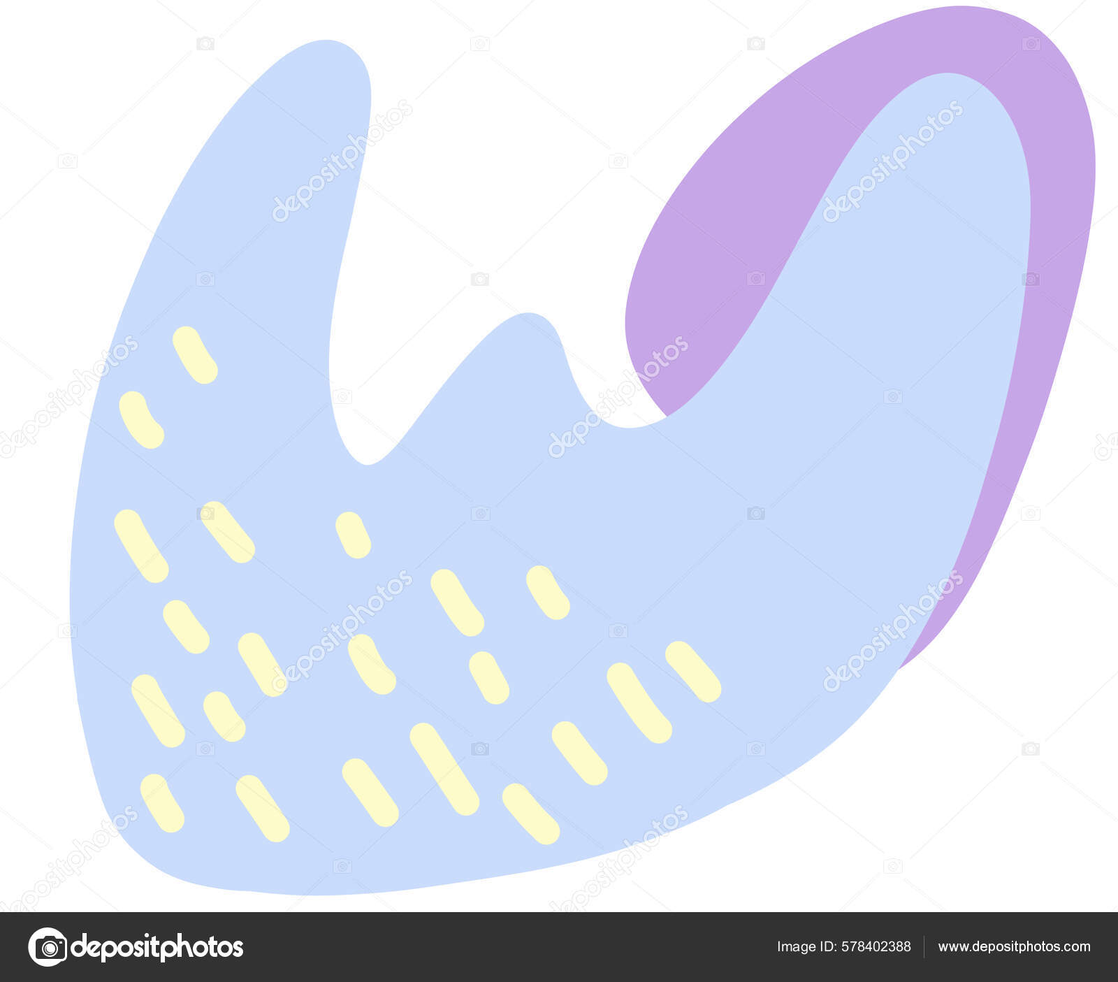 Soft Organic Shape Blob Pastel Form Elements Decoration Illustration ...