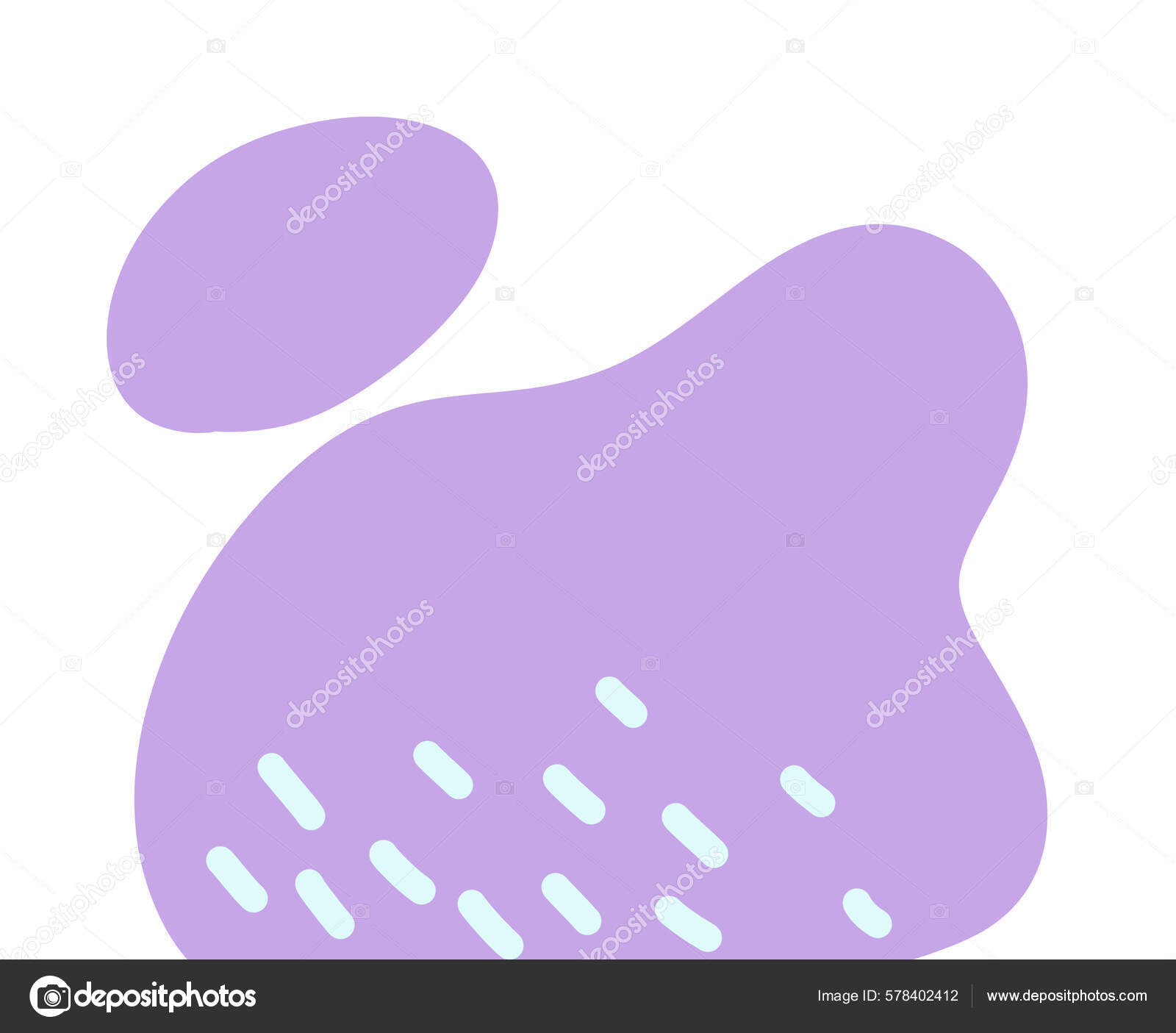 Soft Organic Shape Blob Pastel Form Elements Decoration Illustration ...