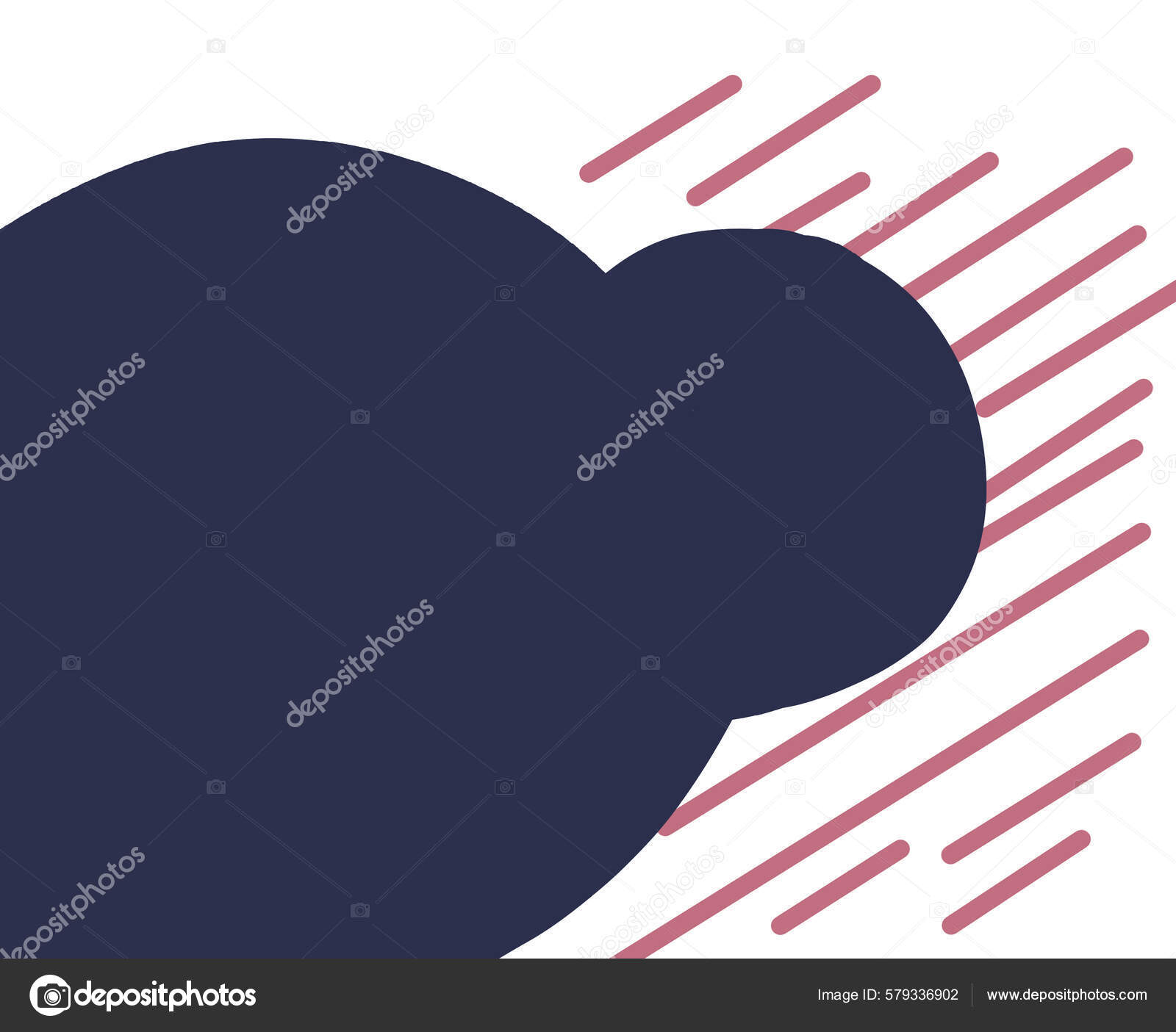 Hand Drawing Blob Parallel Graphic Lines Hip Organic Art Abstract ...