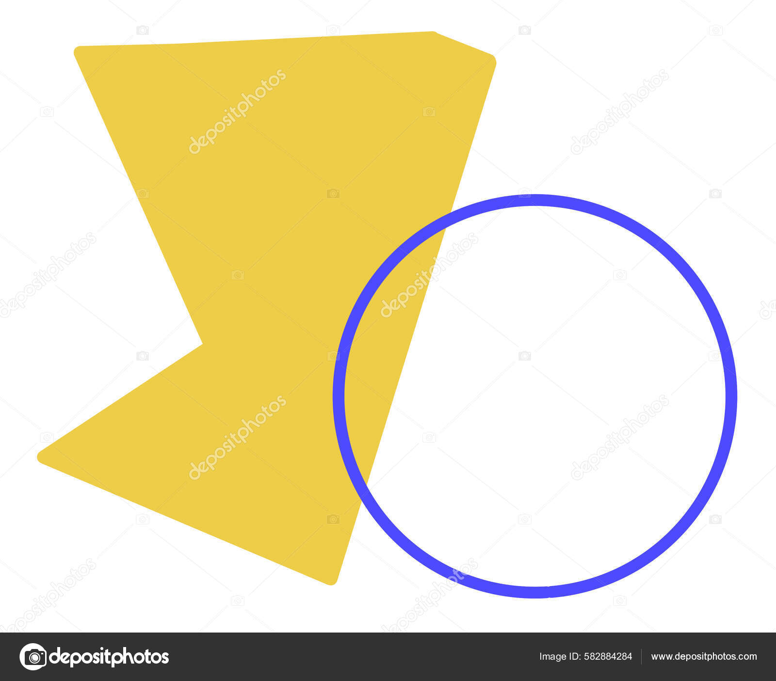 Blank Circle Line Solid Shape Primary Color Kid Children Geometric ...