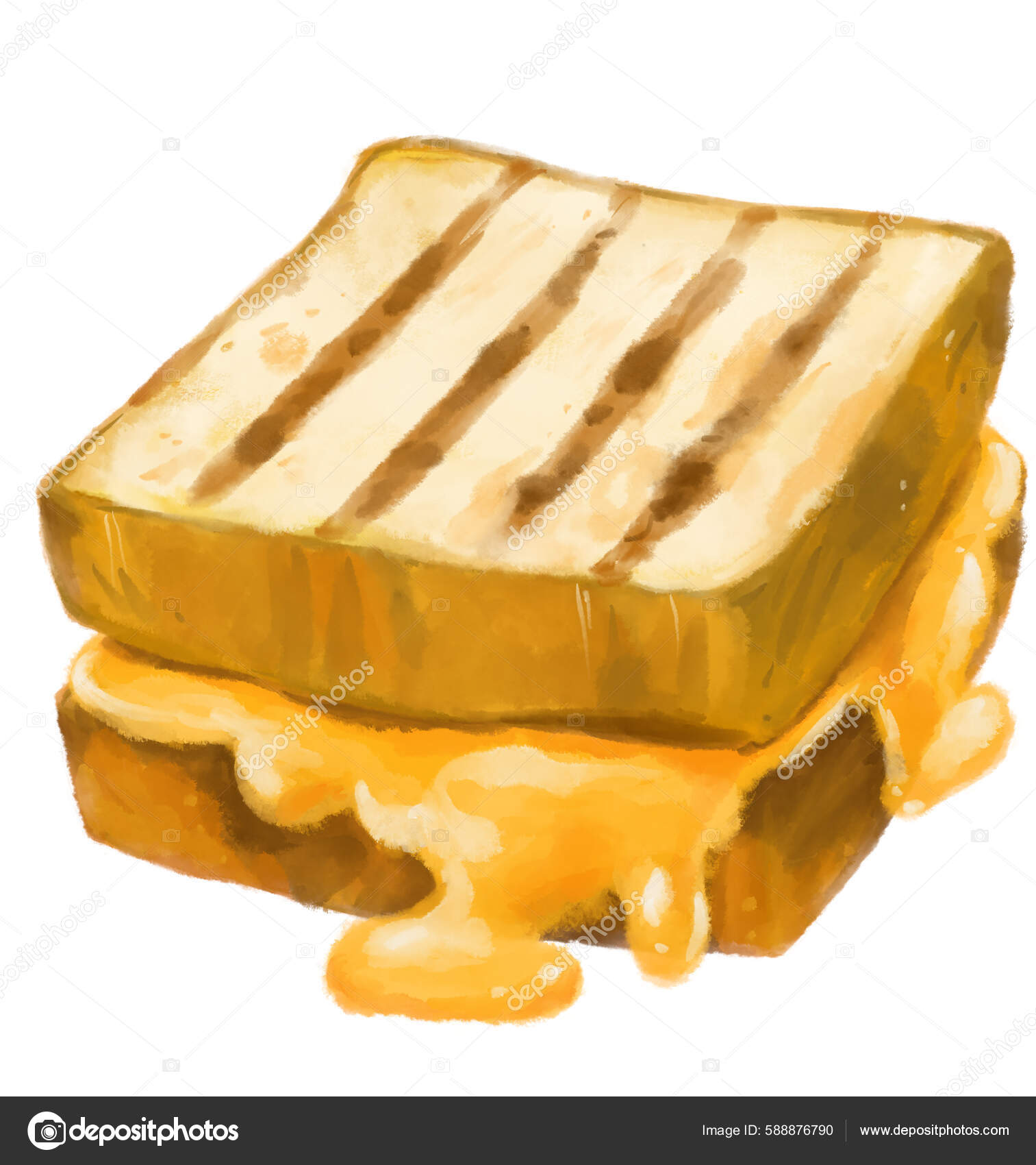 Grilled Cheese Sandwich Drawing