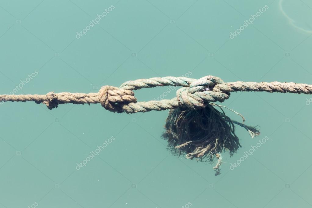 Marine rope in the sea — Stock Photo © vverve #39309161