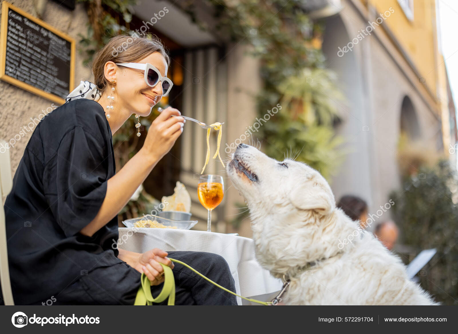 Dogs Eating Spaghetti