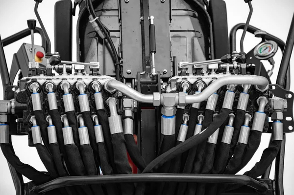 New Hydraulic Hoses Connected Shallow Depth Field Stock Photo by ... New Hydraulic Hoses Connected Shallow Depth Field Stock Photo by ...