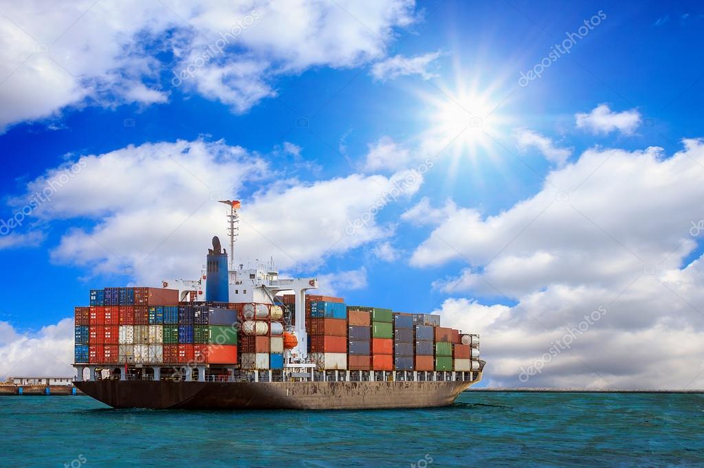 Cargo container ship — Stock Photo © Santiphotodp #47603985
