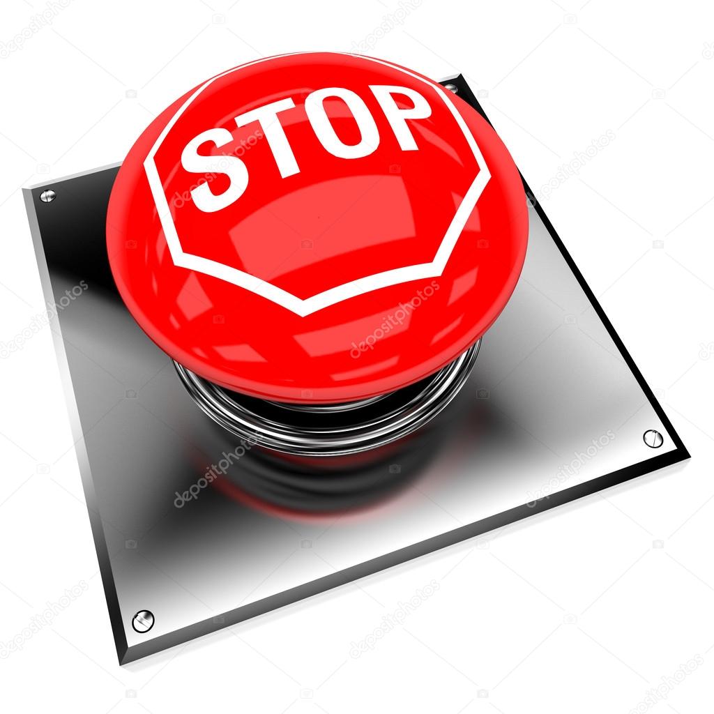 Stop button Stock Photo by ©gautier22 34475669