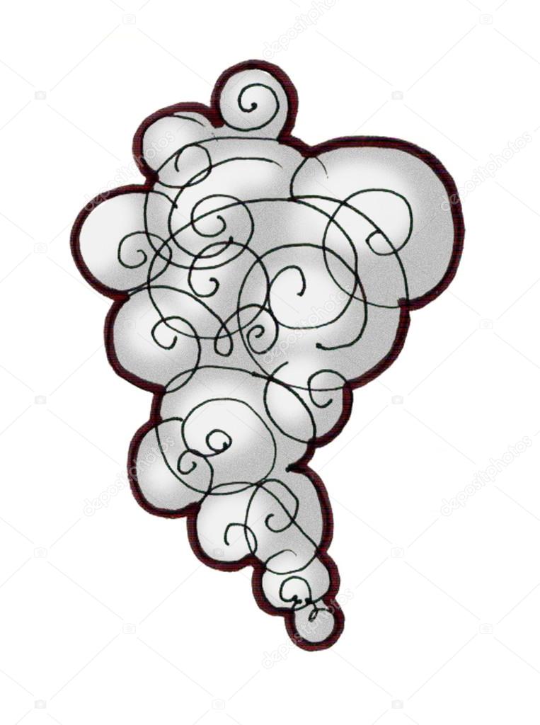 Dibujos animados de humo burbuja — Fotos de Stock © sSplajn #37712809