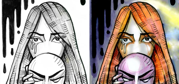 Mask on face cartoon Stock Photos, Royalty Free Mask on face cartoon ...