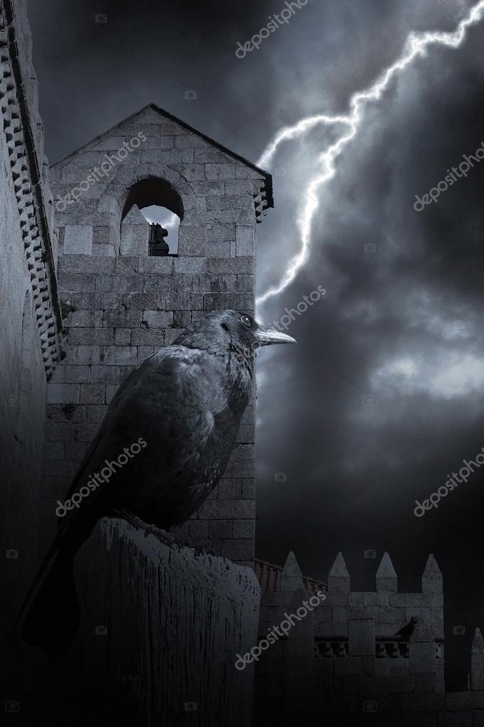 Halloween medieval raven Stock Photo by ©zacariasdamata 33420561