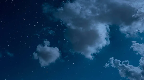 Night Cloudy Sky Background